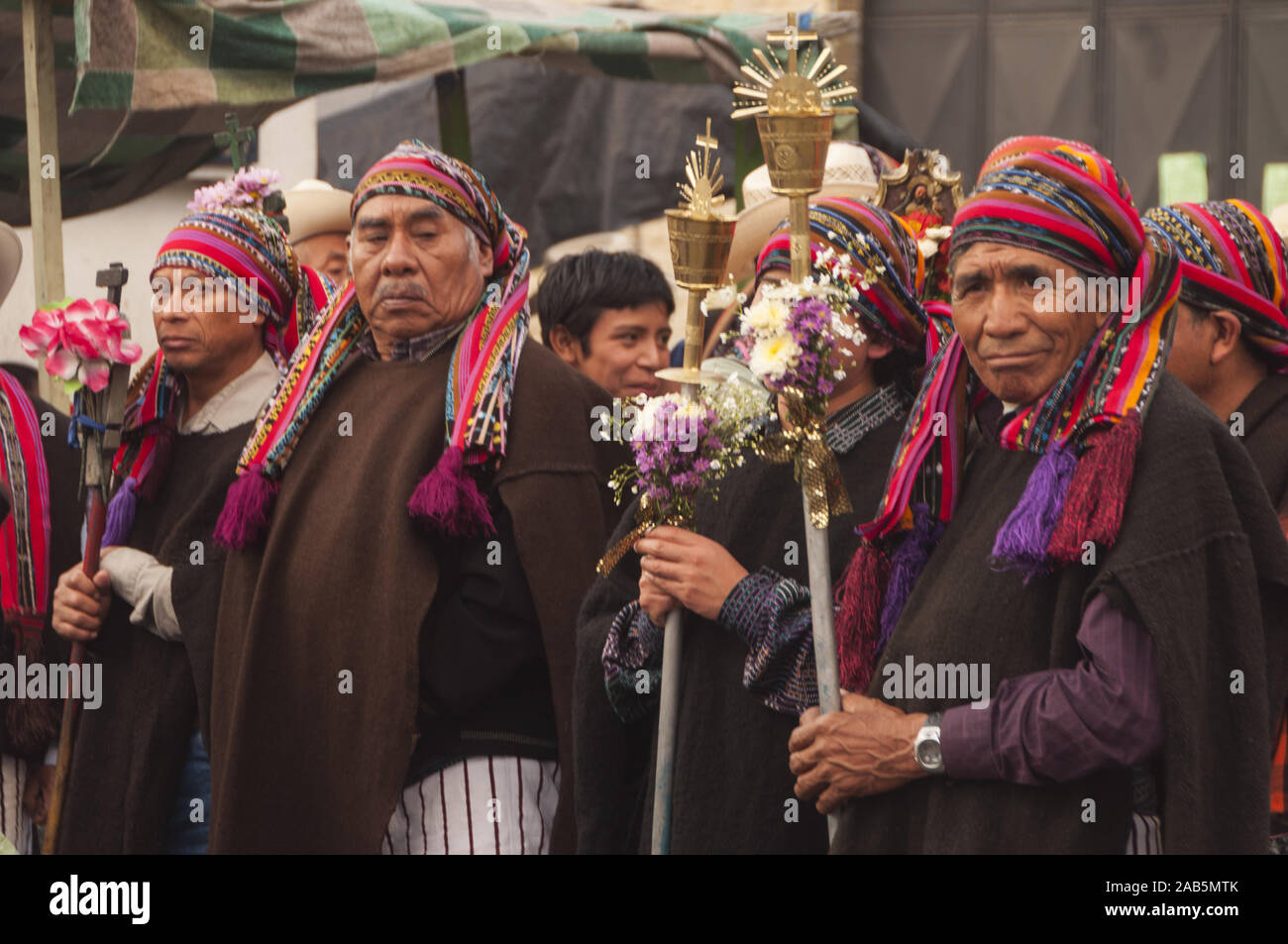 Guatemala, Lake Atitlan, Santiago Atitlan, Catholic religious ...
