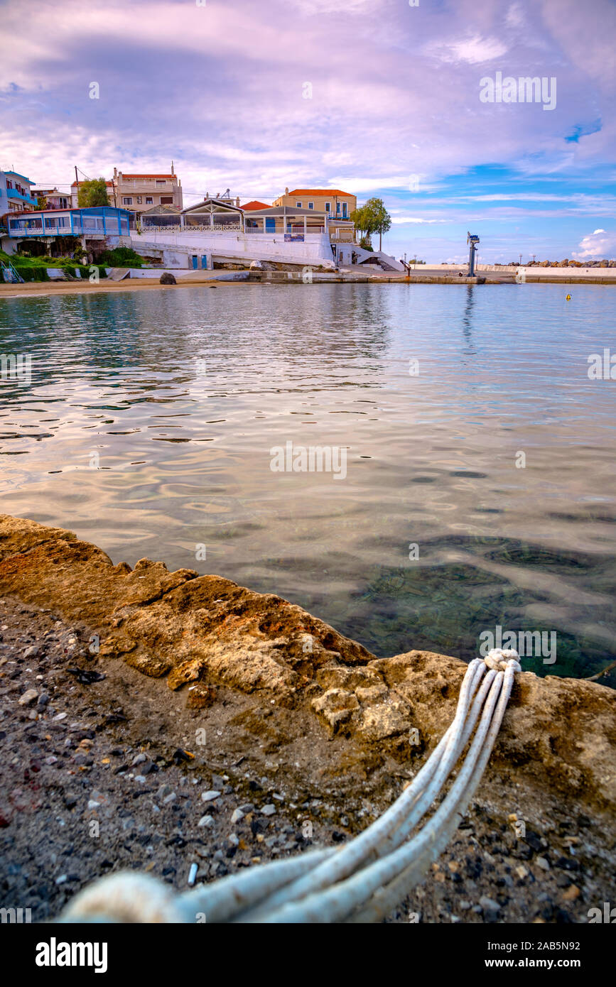 Traditional coastal village of Panormo, Rethimno, Crete, Greece Stock ...