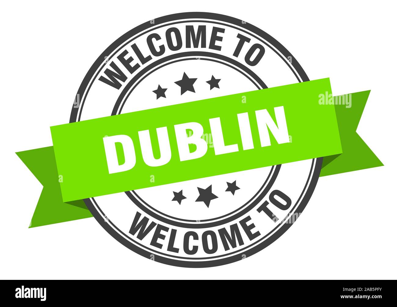 Dublin stamp. welcome to Dublin green sign Stock Vector Image & Art - Alamy