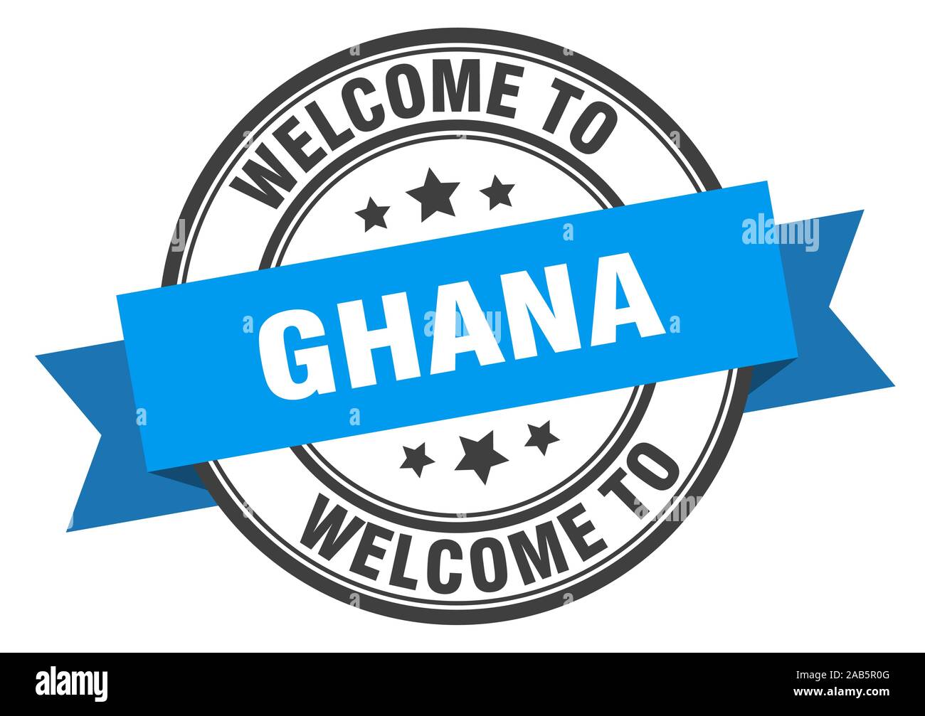 Ghana stamp. welcome to Ghana blue sign Stock Vector Image & Art - Alamy