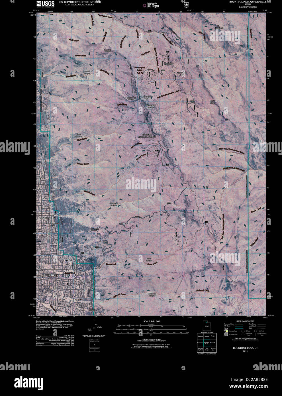 Map of bountiful hi-res stock photography and images - Alamy