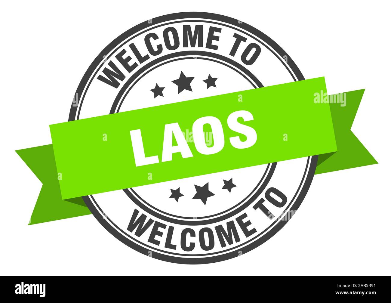 Laos stamp. welcome to Laos green sign Stock Vector Image & Art - Alamy