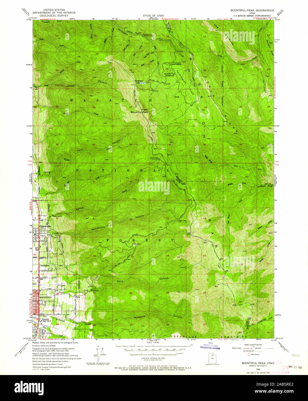 Map of bountiful hi-res stock photography and images - Alamy