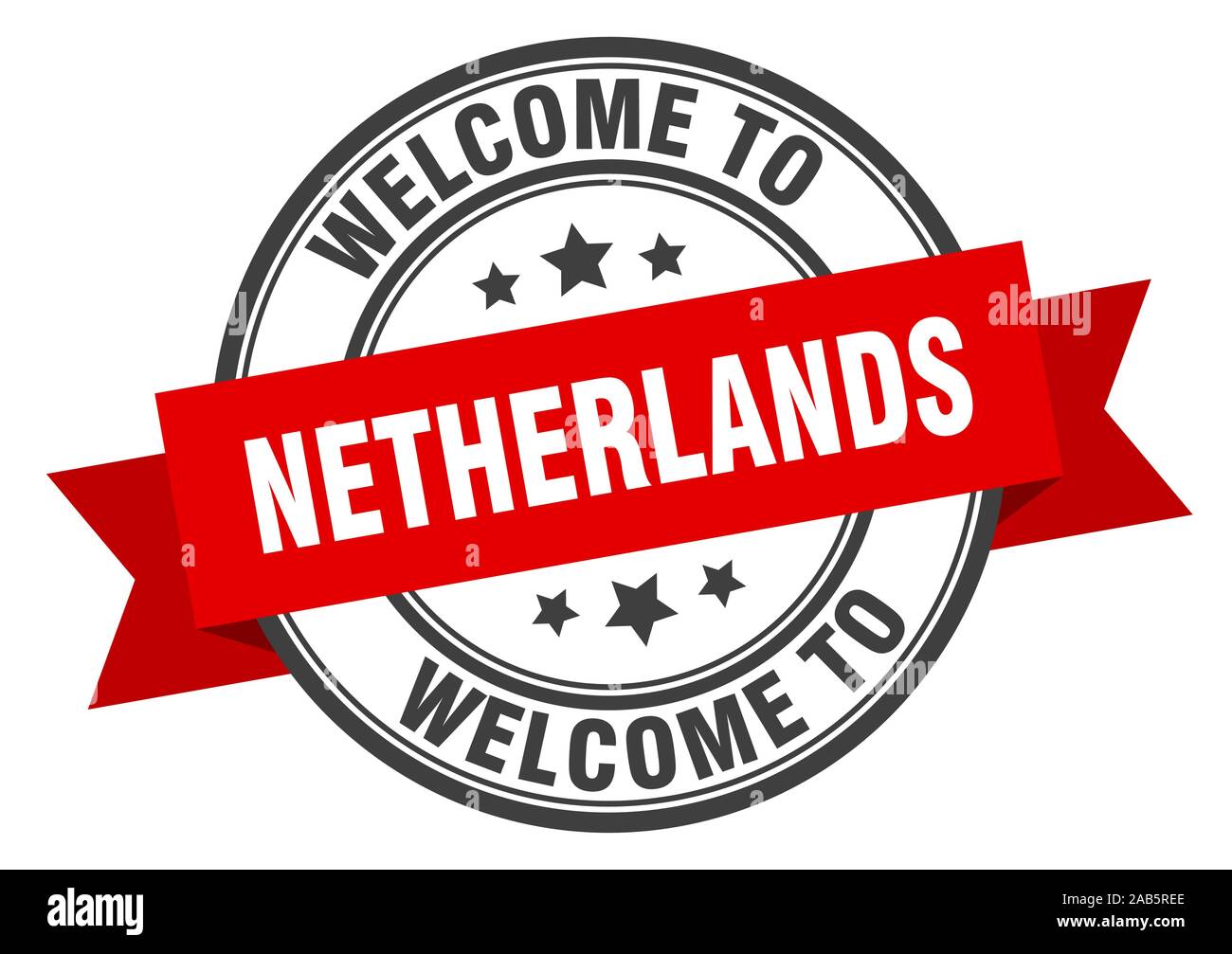 Netherlands stamp. welcome to Netherlands red sign Stock Vector Image ...