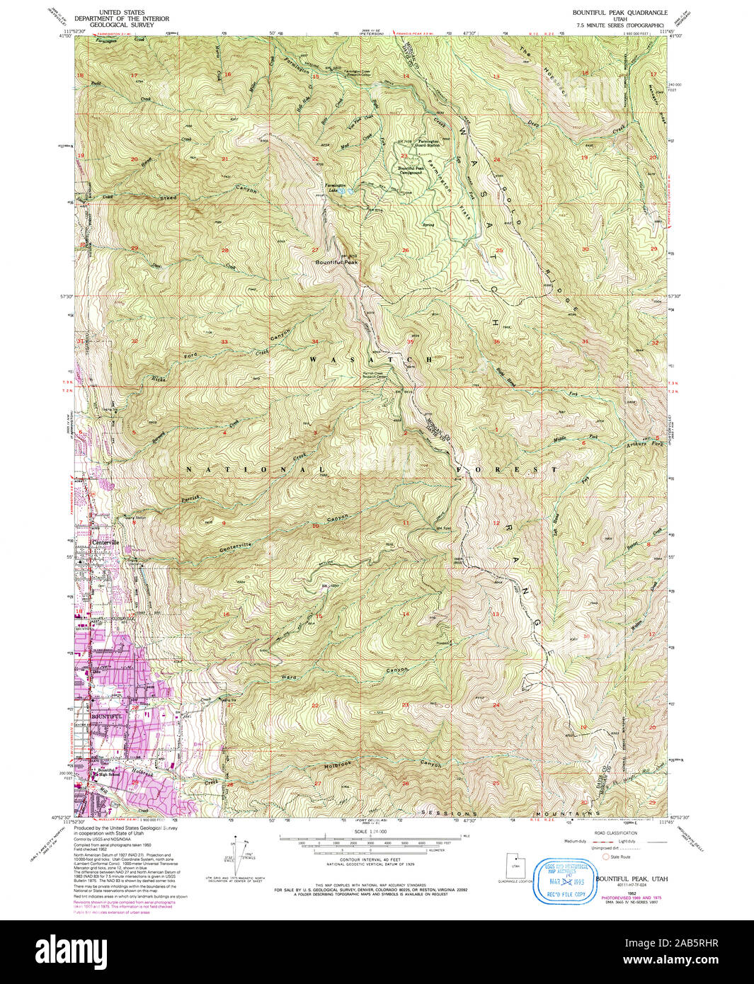 Map of bountiful hi-res stock photography and images - Alamy