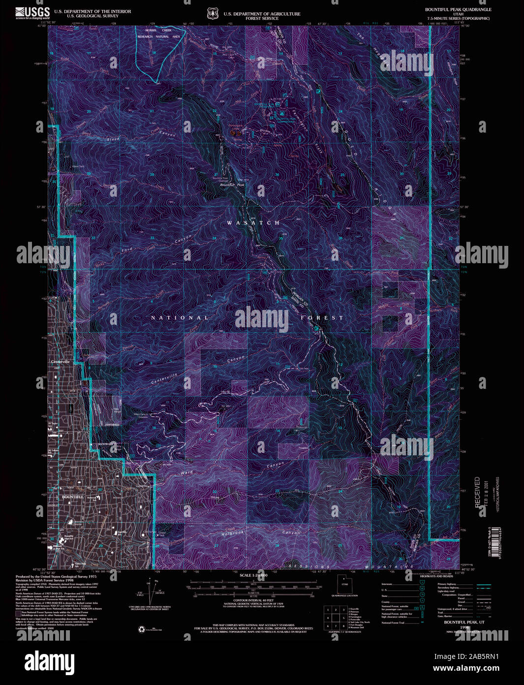 Map of bountiful hi-res stock photography and images - Alamy