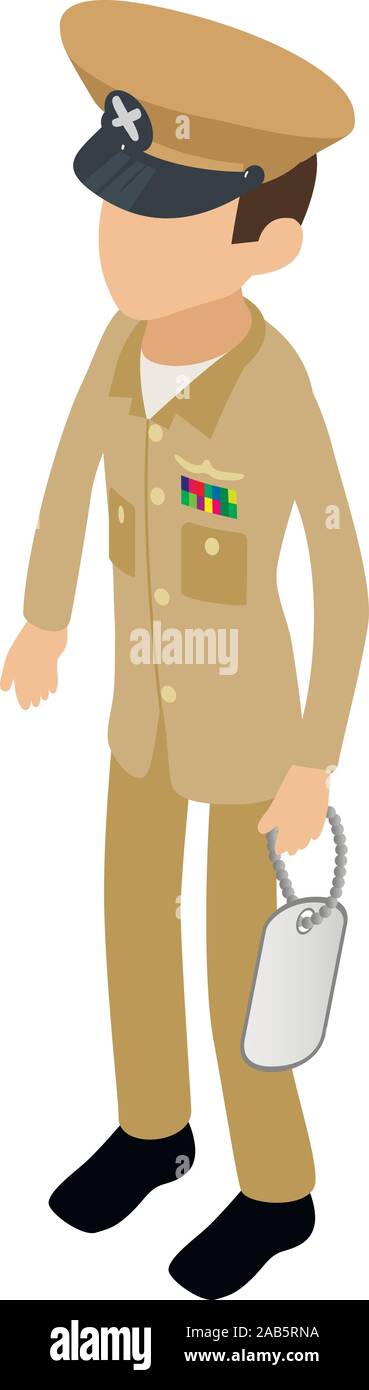 Officer icon, isometric style Stock Vector Image & Art - Alamy