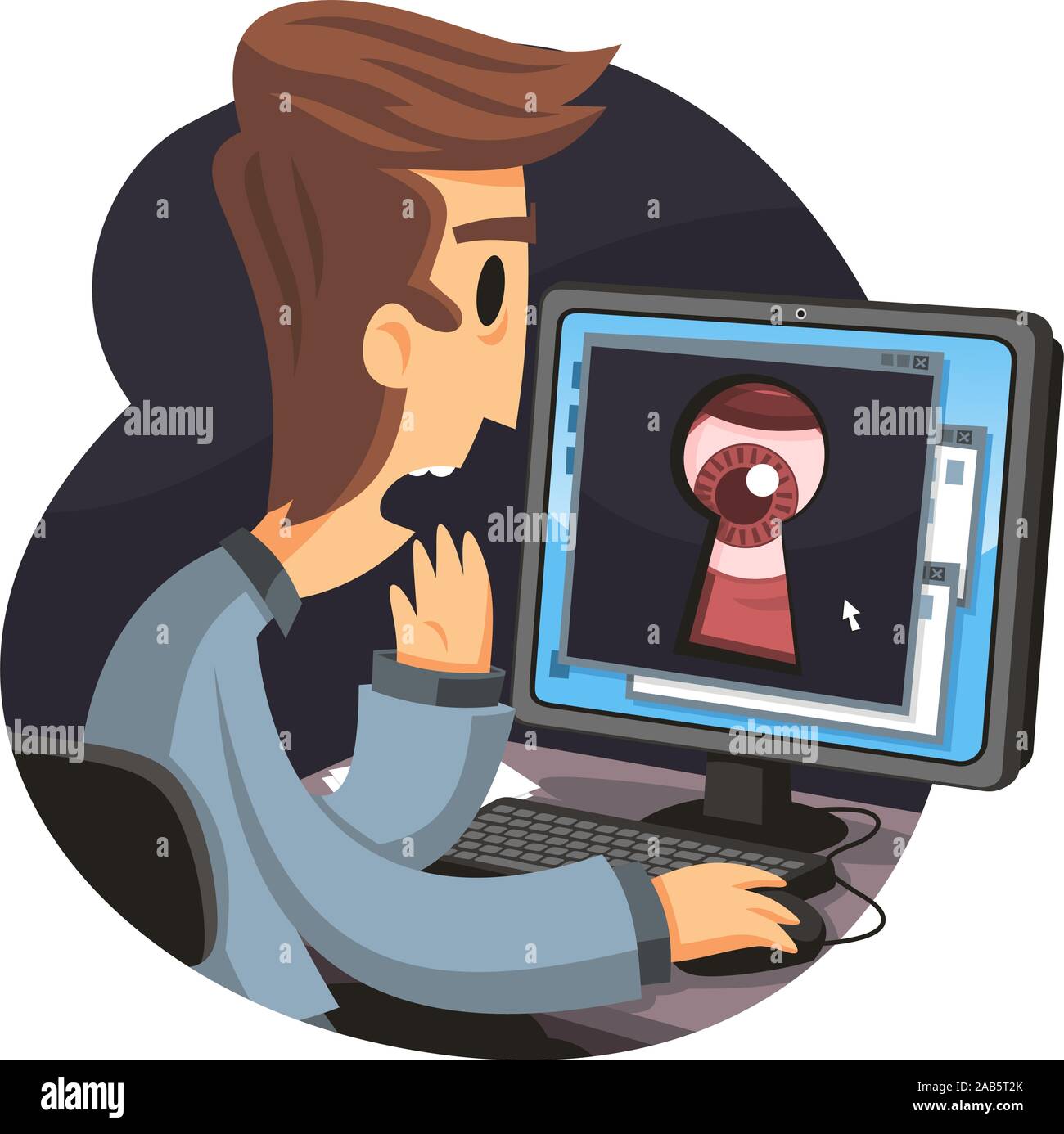 One man only unrecognizable person Stock Vector Images - Alamy