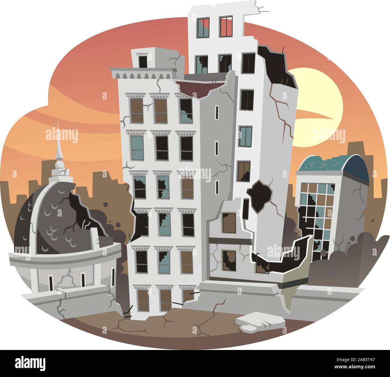 Post apocalyptic world Stock Vector Images - Alamy