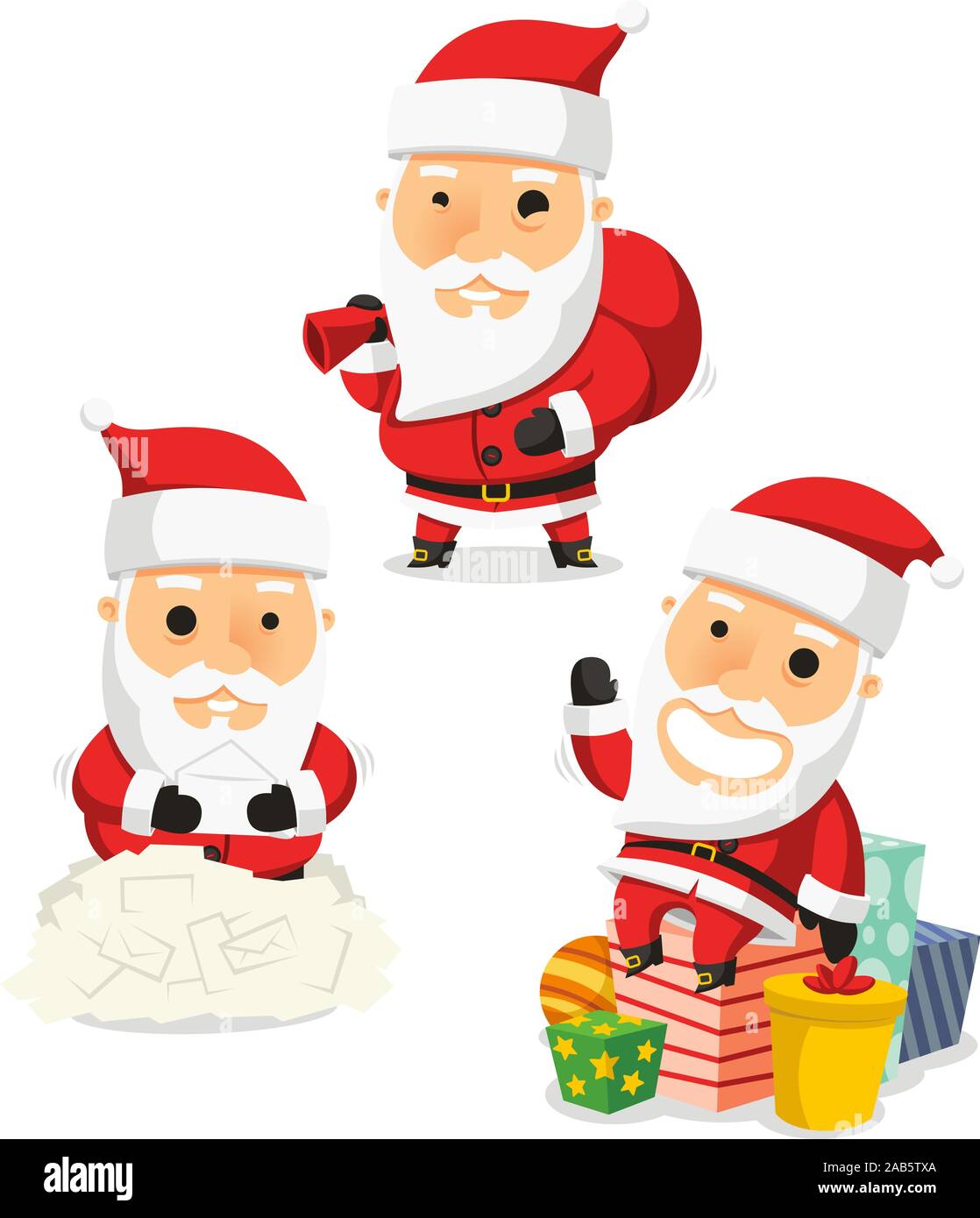 Magical christmas santa Stock Vector Images - Alamy