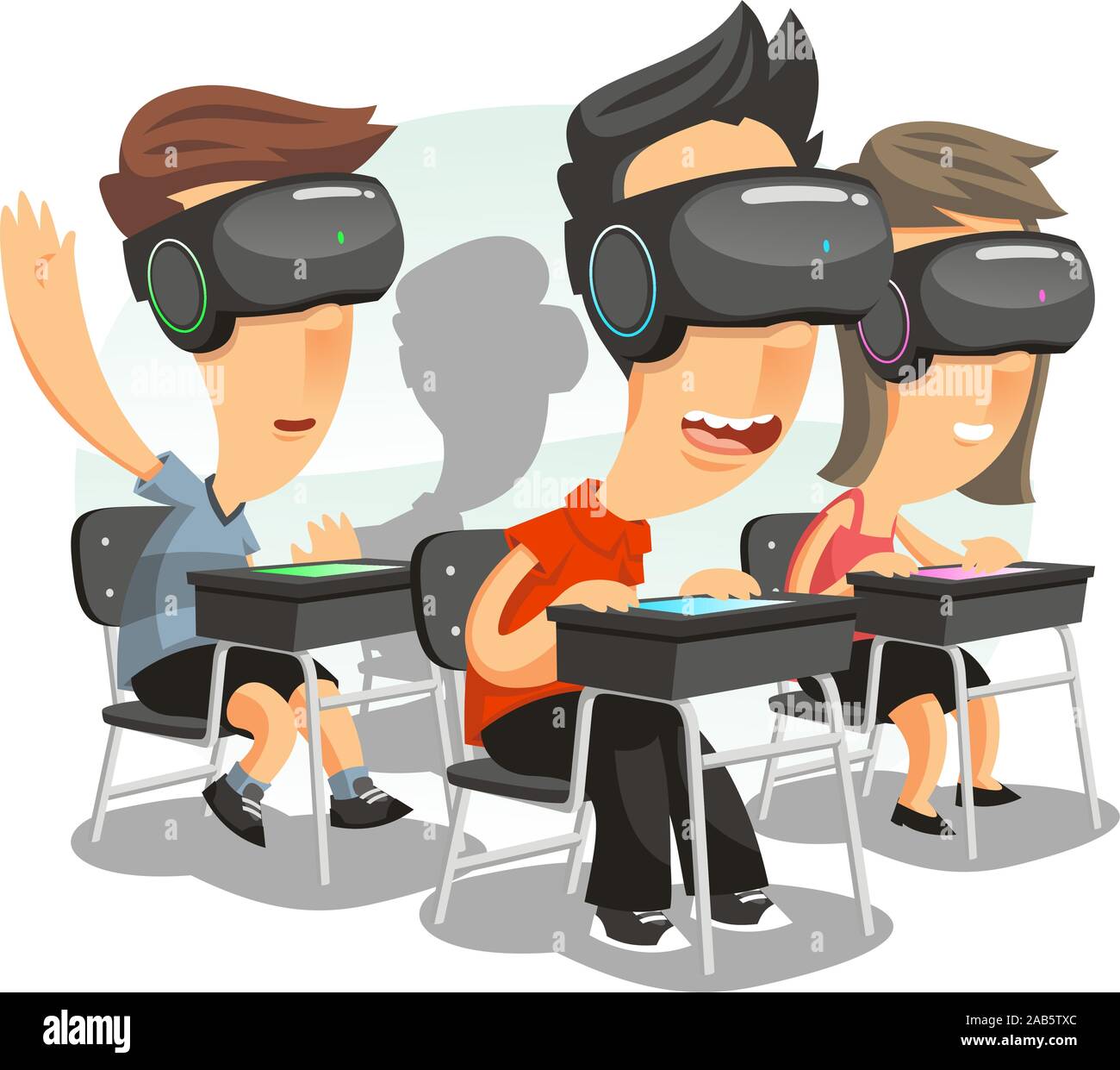 learning with virtual reality in school Stock Vector Image & Art - Alamy learning with virtual reality in school Stock Vector Image & Art - Alamy