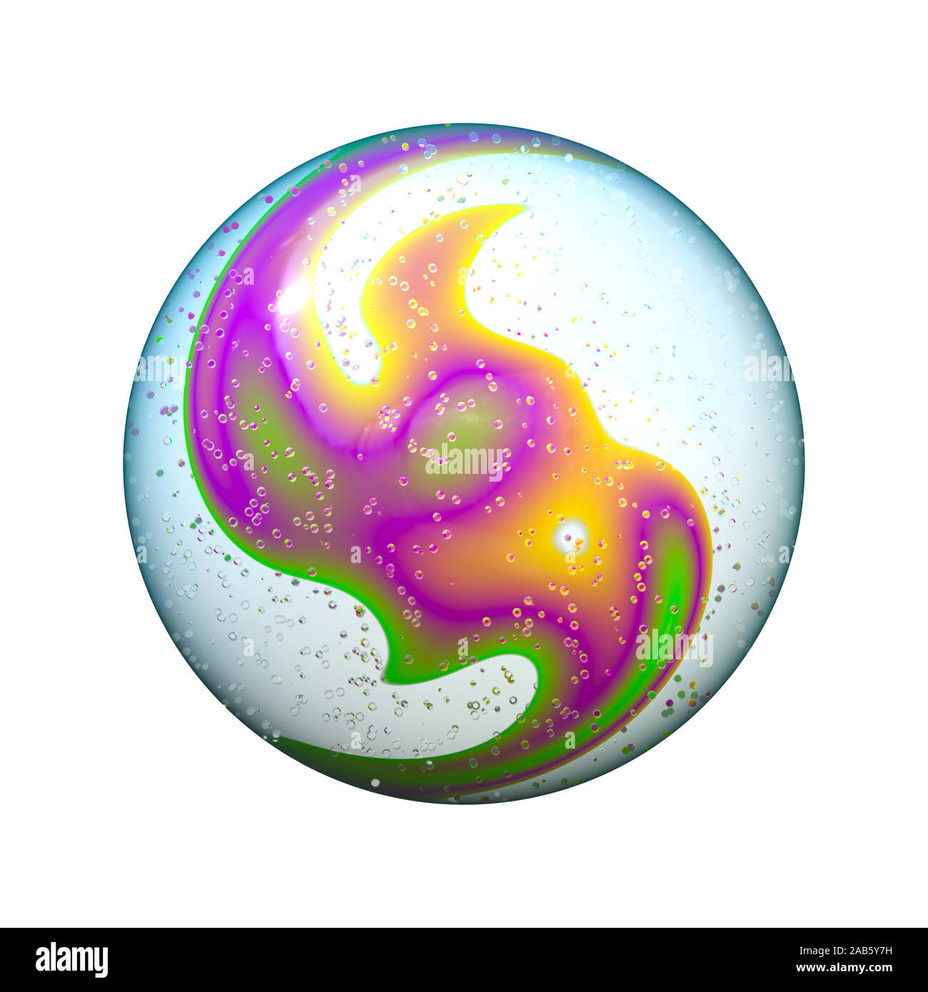 An illustration of a nice glass marble Stock Photo - Alamy