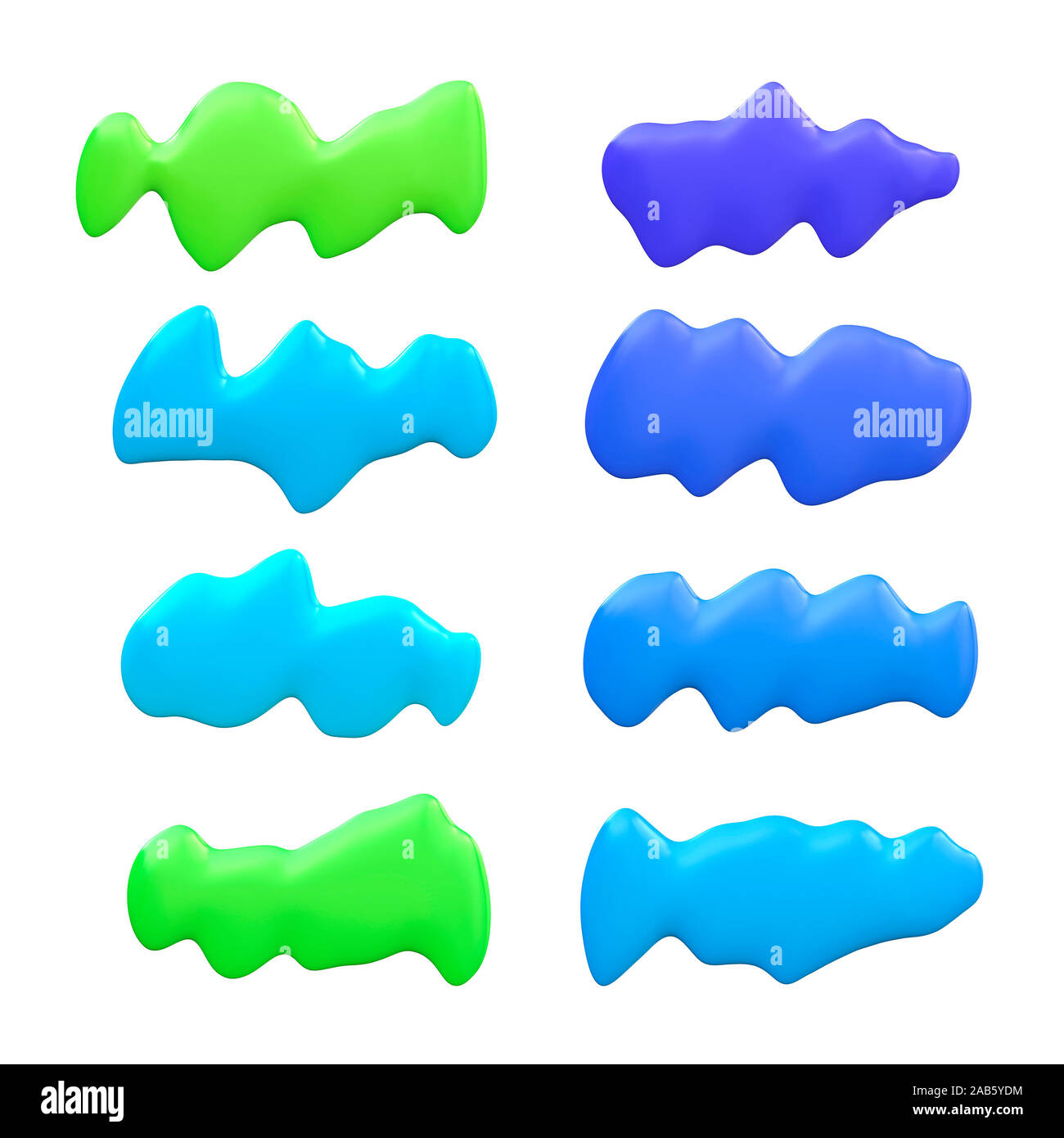 Paint green splashes oil Cut Out Stock Images & Pictures - Alamy