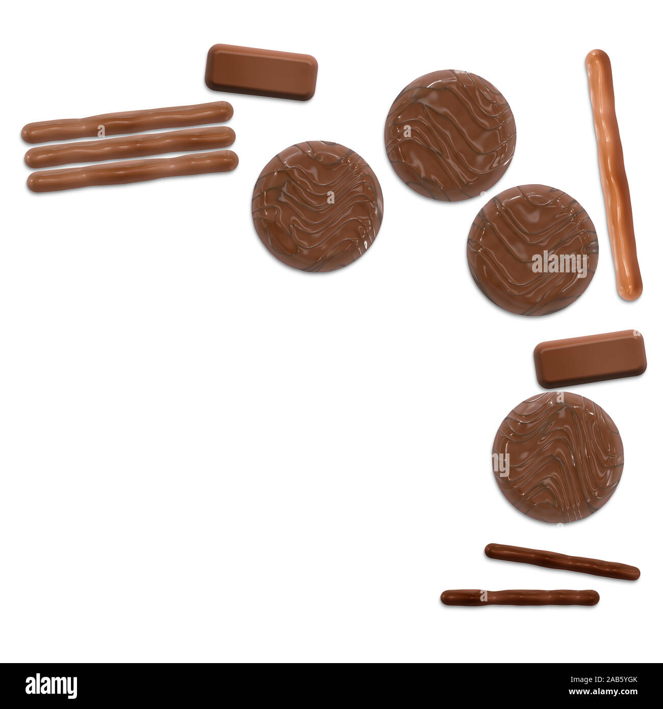 An illustration of a nice chocolate background Stock Photo - Alamy