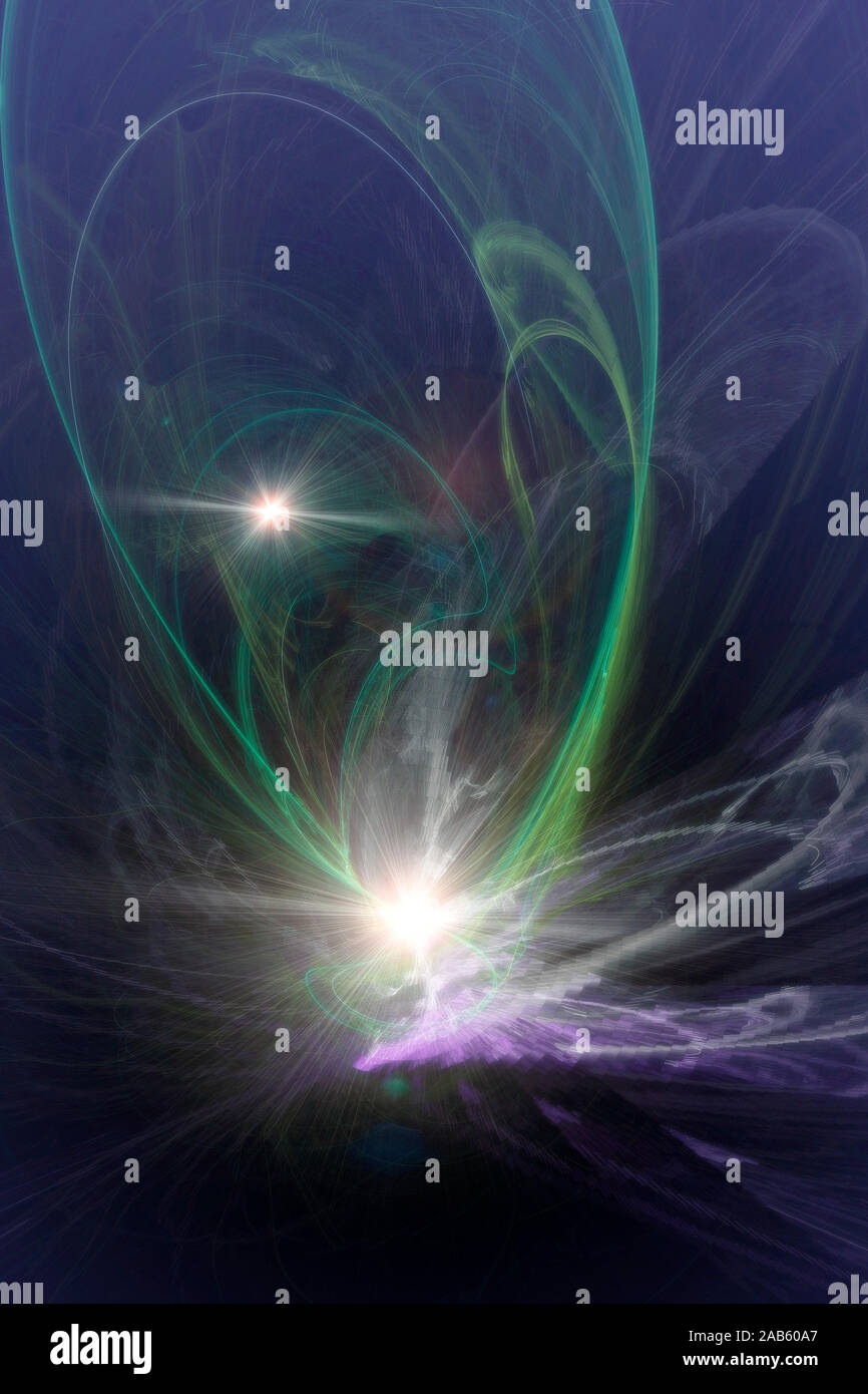 An illustration of a nice deep space scene Stock Photo - Alamy