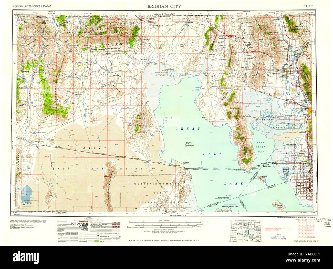 Map of brigham city hi-res stock photography and images - Alamy