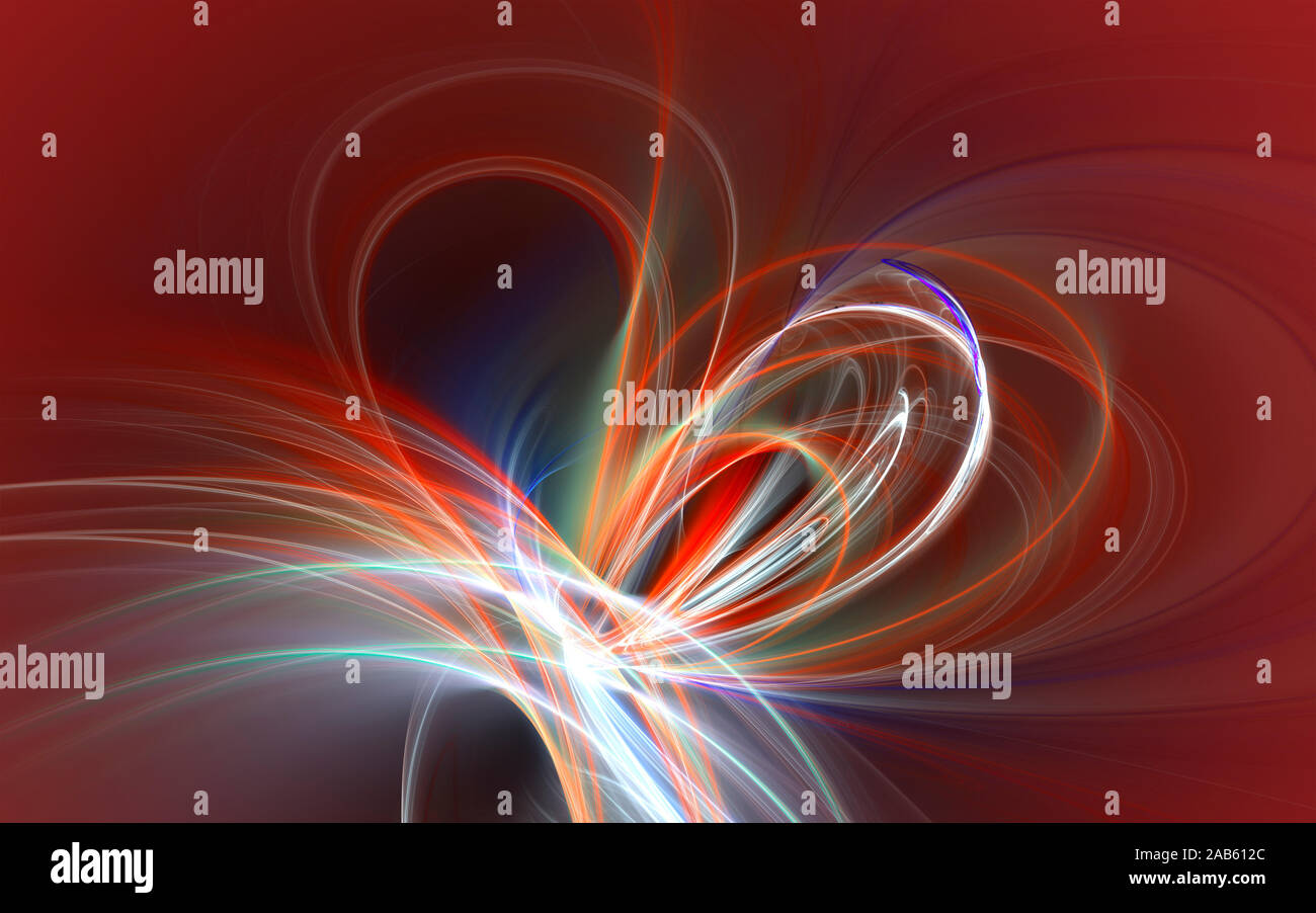 An illustration of a heart of light Stock Photo - Alamy