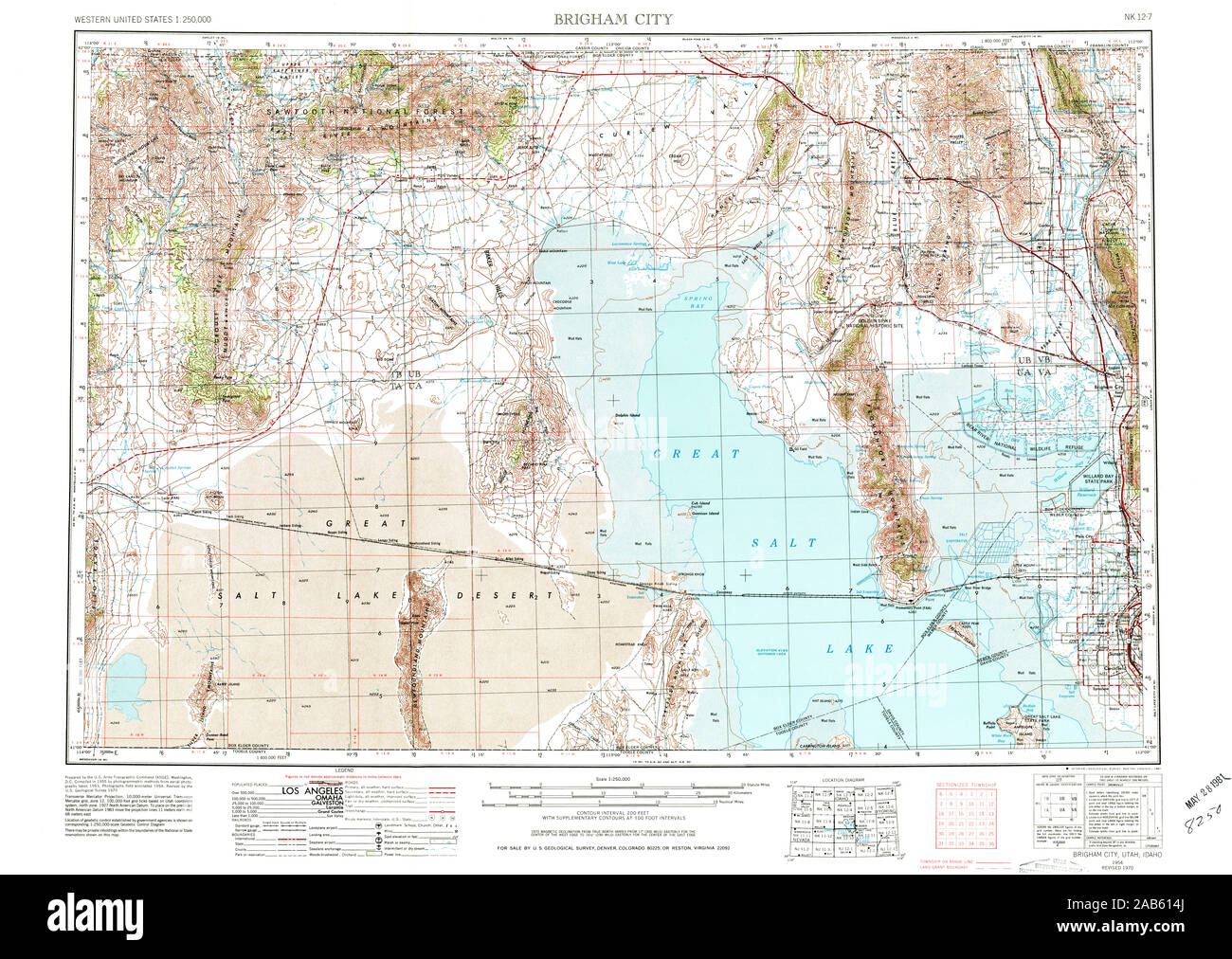 Map of brigham city hi-res stock photography and images - Alamy