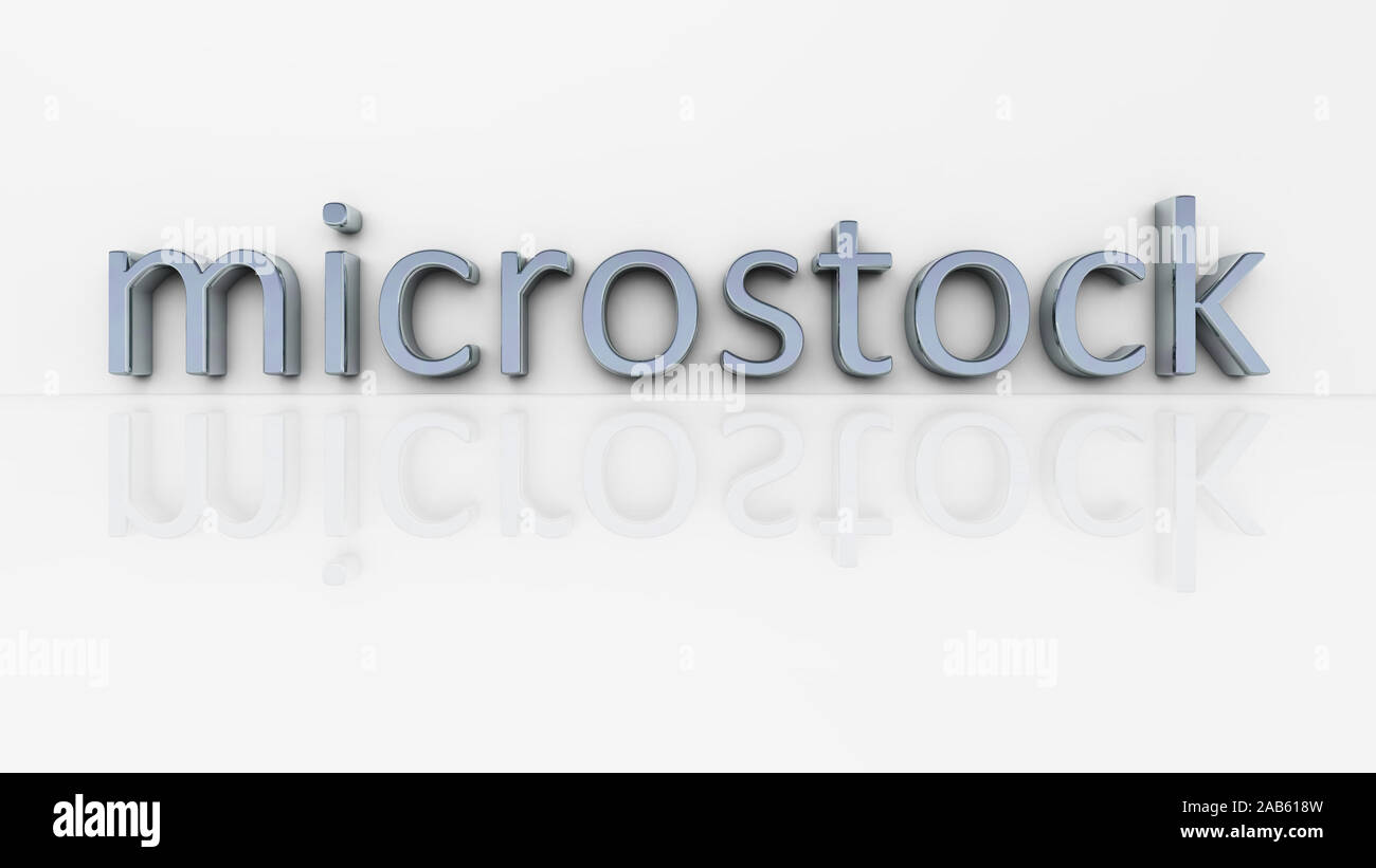 An illustration of the chrome word microstock Stock Photo - Alamy