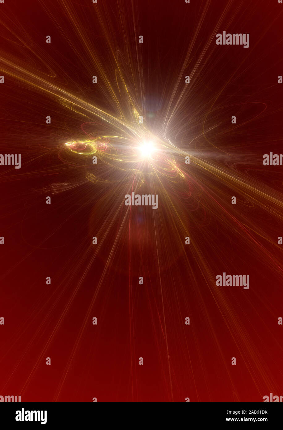 An illustration of a nice star in the deep space Stock Photo - Alamy