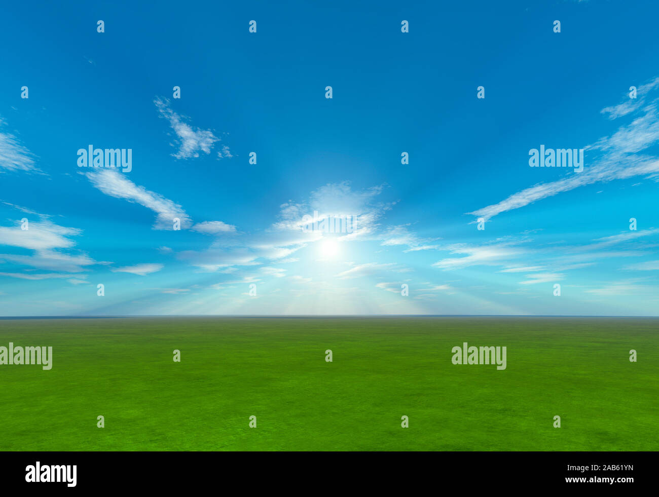 An illustration of a nice wide landcape Stock Photo - Alamy