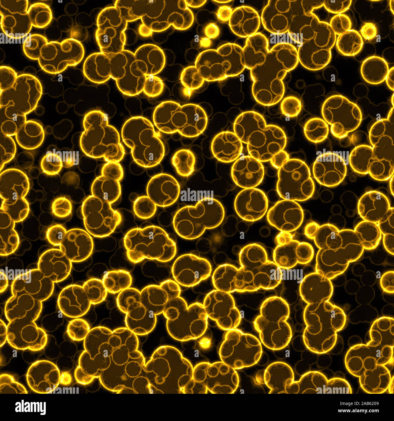 An illustration of a yellow virus texture seamless Stock Photo - Alamy