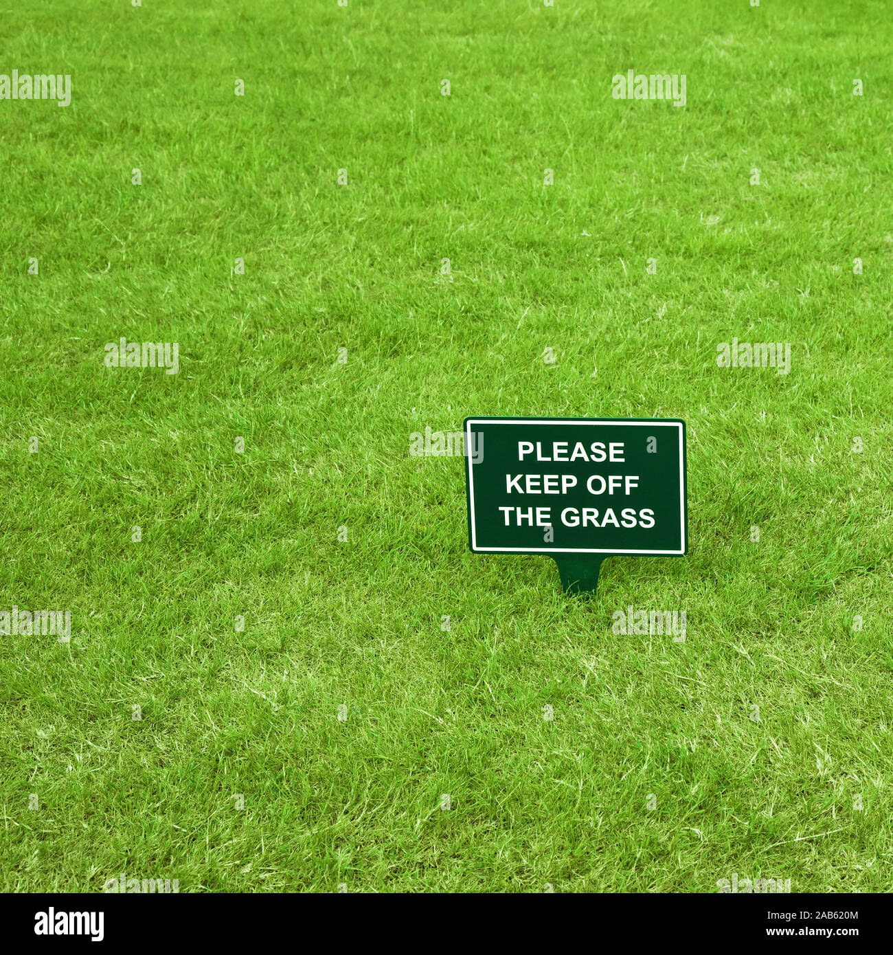 A photography of grass with sign Stock Photo - Alamy