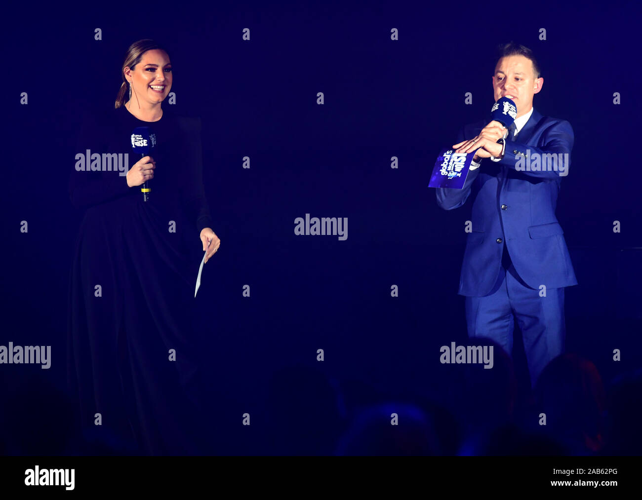 Presenters Kelly Brook (left) and Jason King at Global's Make Some ...