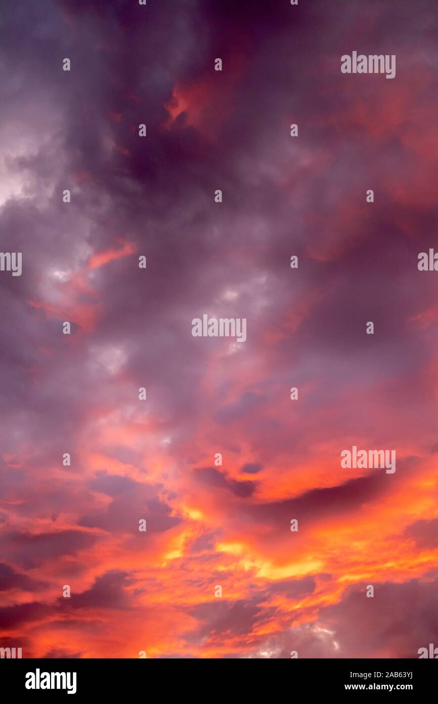 colorful storm sunset clouds Stock Photo - Alamy