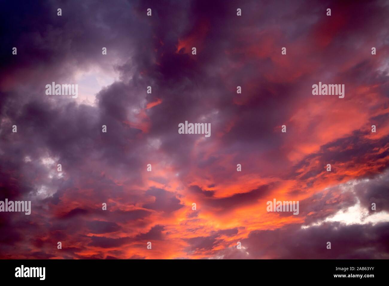 colorful storm sunset clouds Stock Photo - Alamy