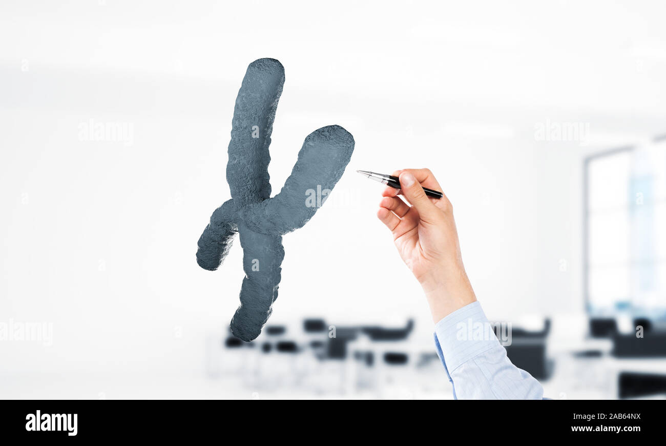 Science and genetics concept with dna molecule. Mixed media Stock Photo ...