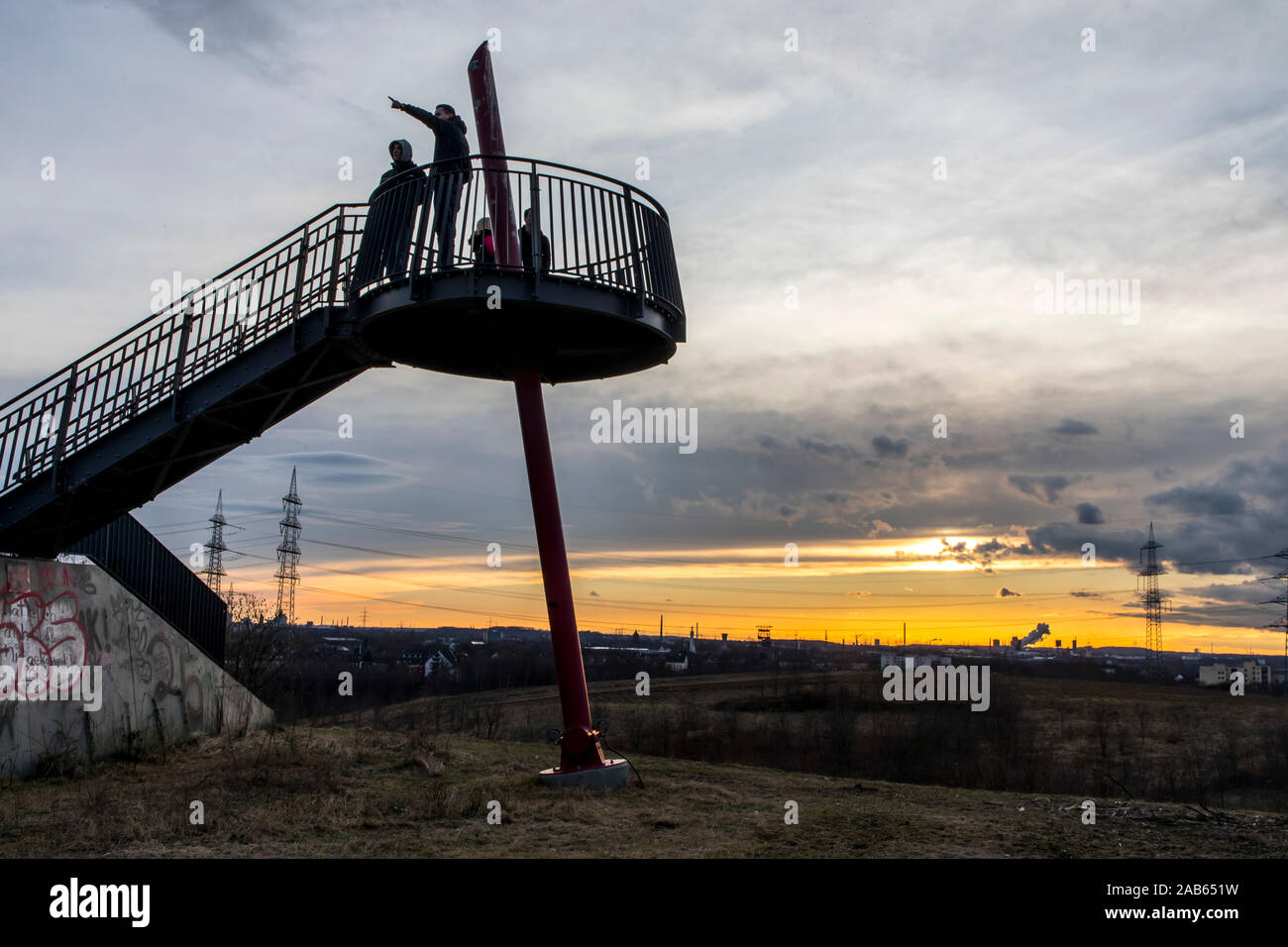 Viewing platform on the Pluto-Wilhelm slagheap, at the former Pluto ...