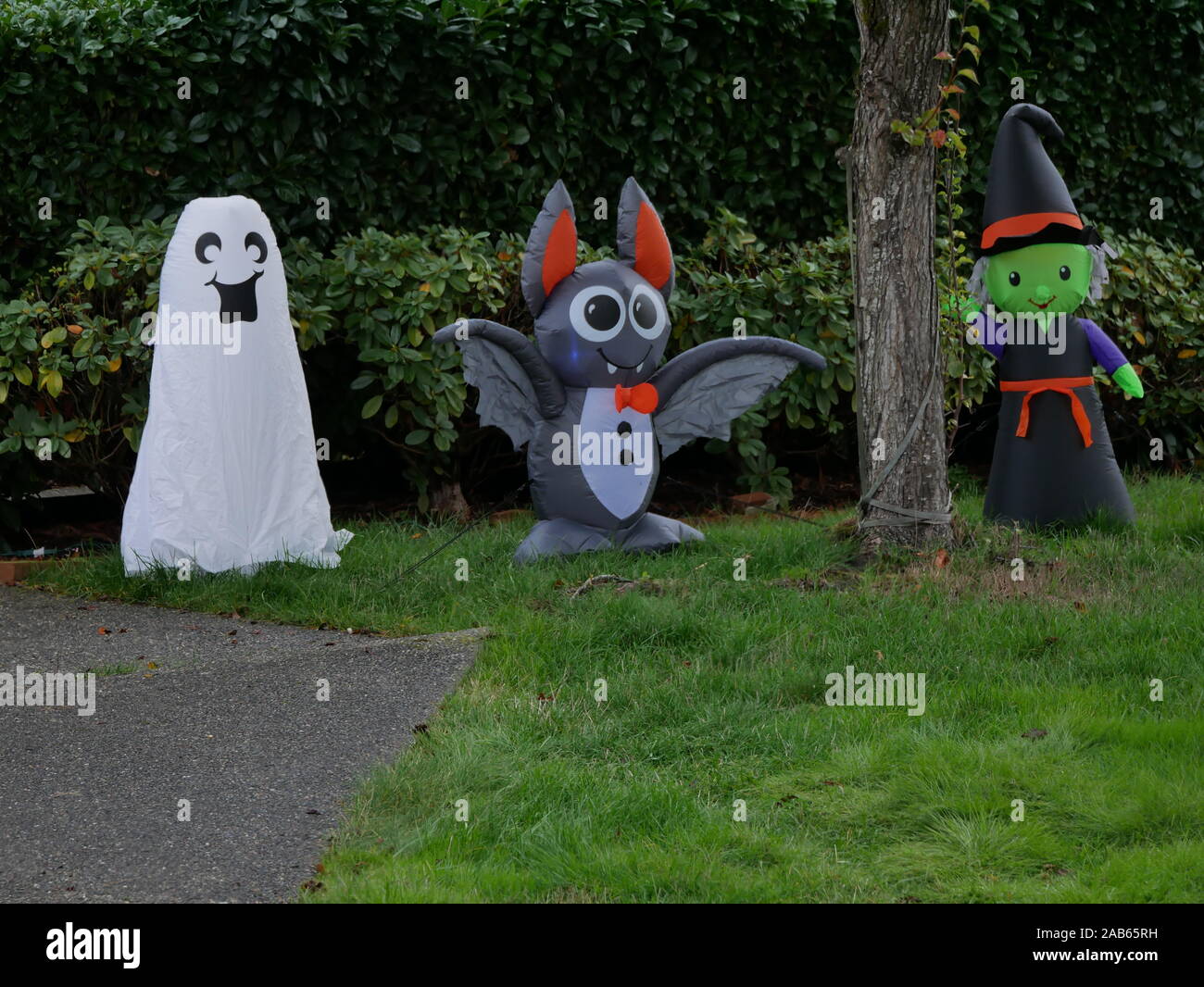 Inflatable Halloween display, Monroe,Washington,State Stock Photo - Alamy