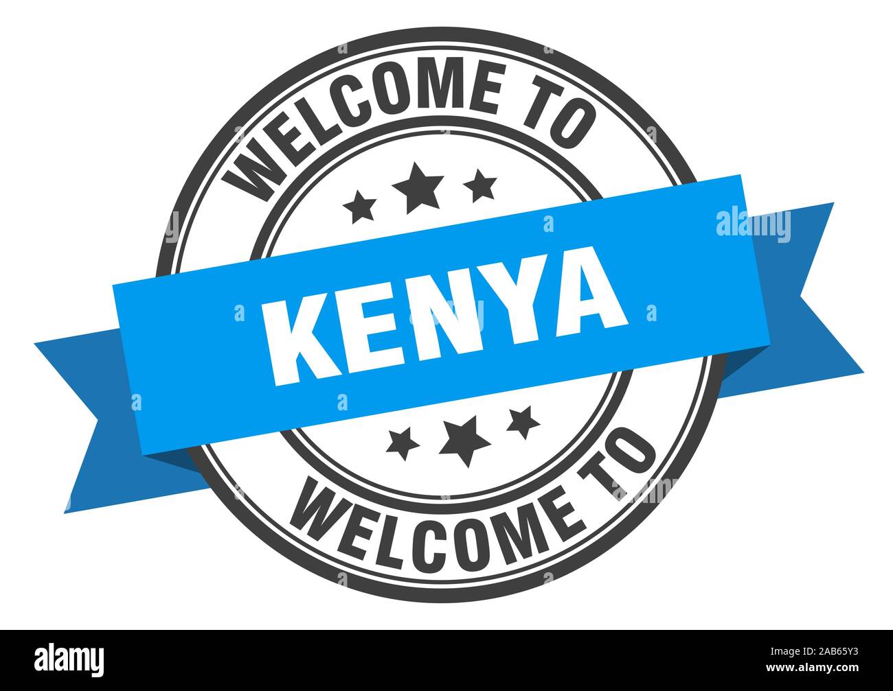 Kenya stamp. welcome to Kenya blue sign Stock Vector Image & Art - Alamy