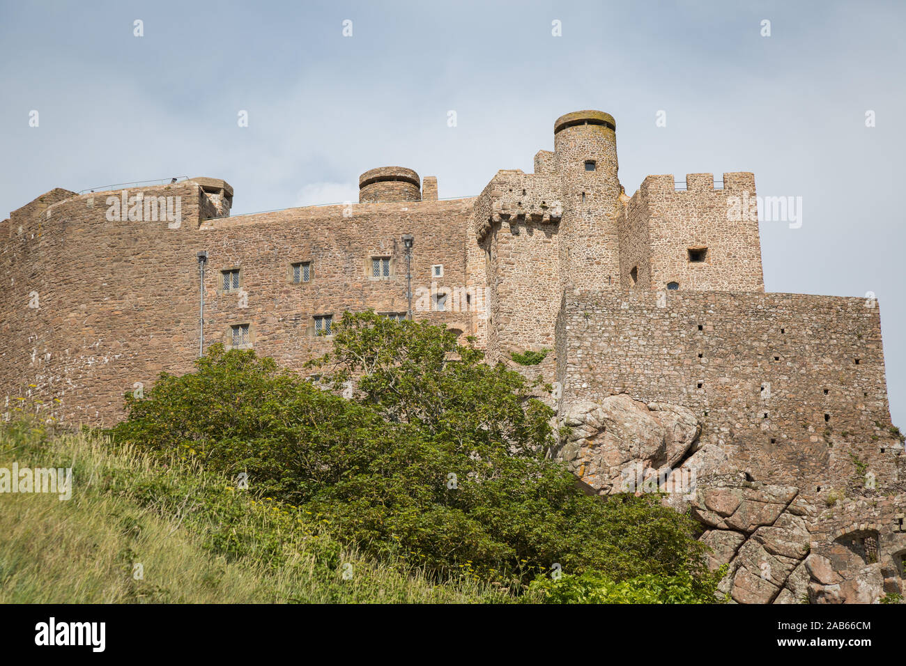 Mont Orgueil Castle at Gorey, Jersey, Channel Islands, Great Britain ...
