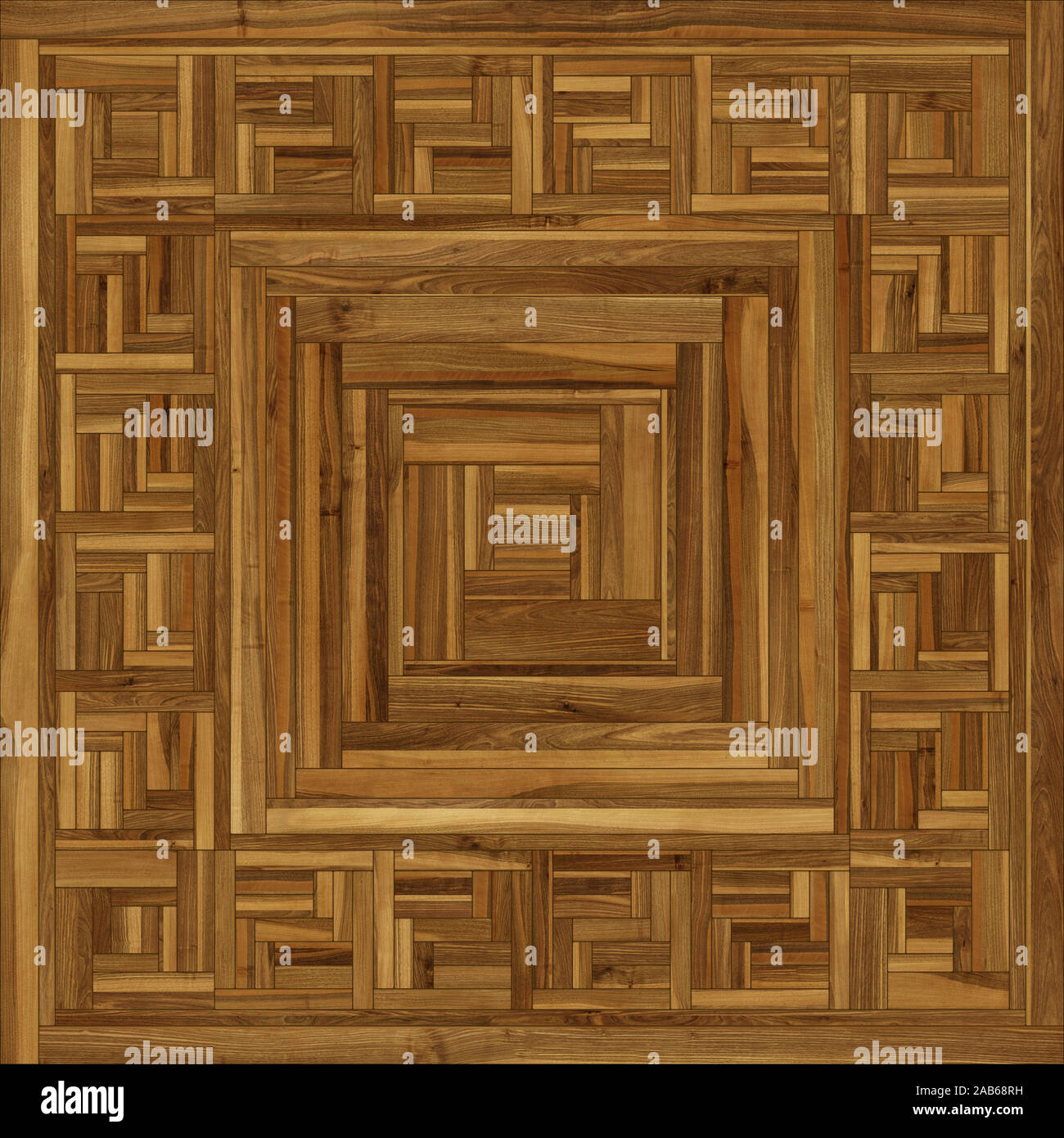 Seamless square tiles wood parquet (various brown Stock Photo - Alamy