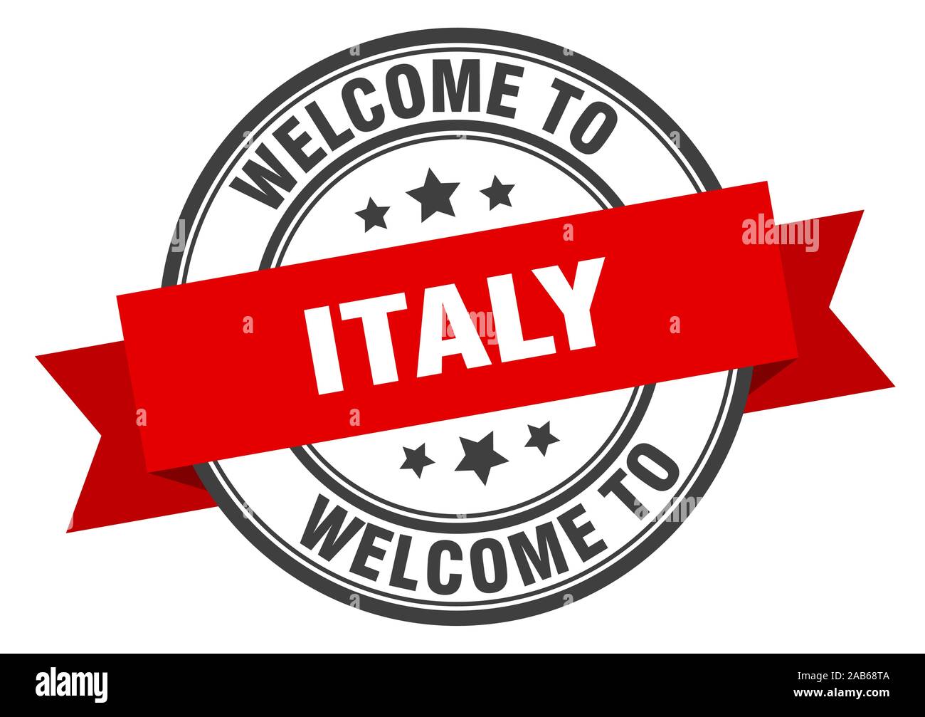 Italy stamp. welcome to Italy red sign Stock Vector Image & Art - Alamy