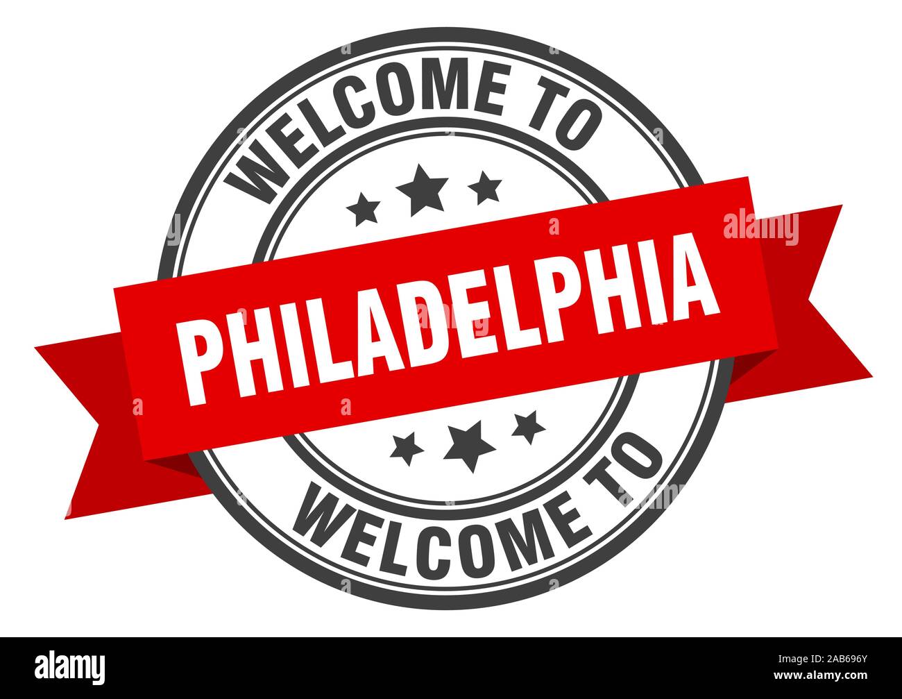 Philadelphia sign welcome red hi-res stock photography and images - Alamy