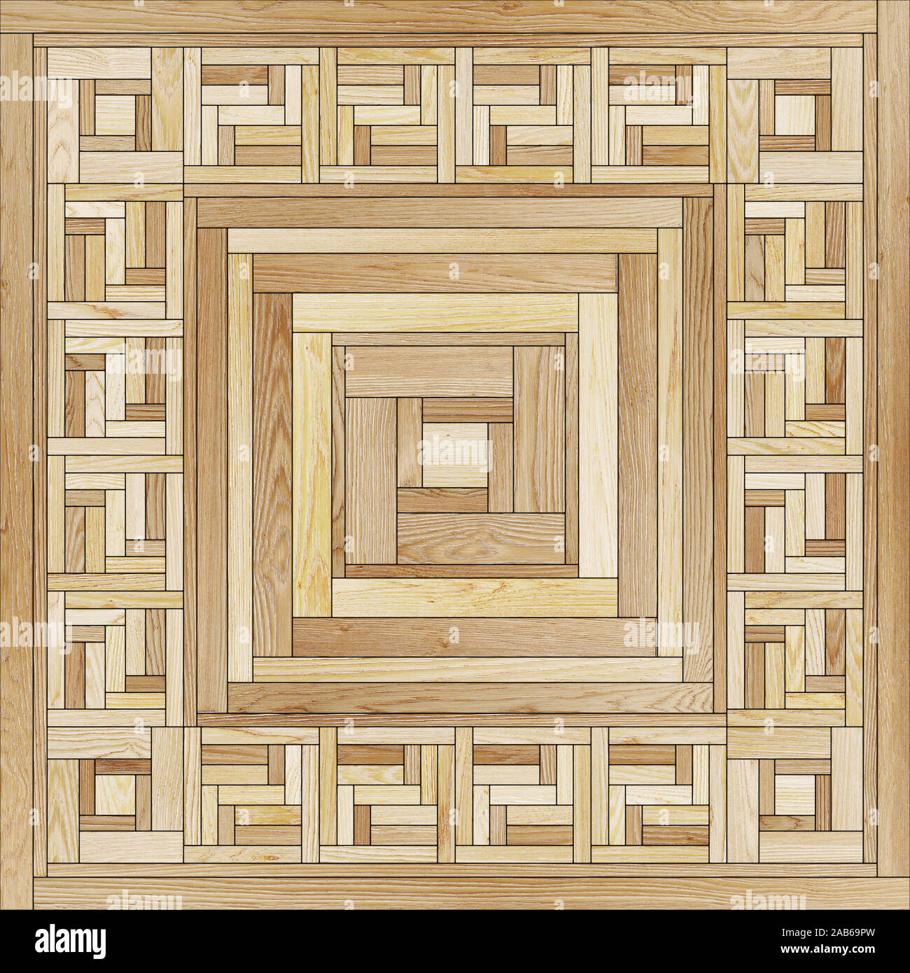 Texture of seamless square tiles wood parquet (light brown Stock Photo ...