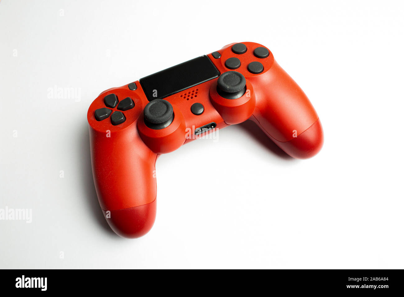 Computer game controller on white background. Gaming concept Stock ...