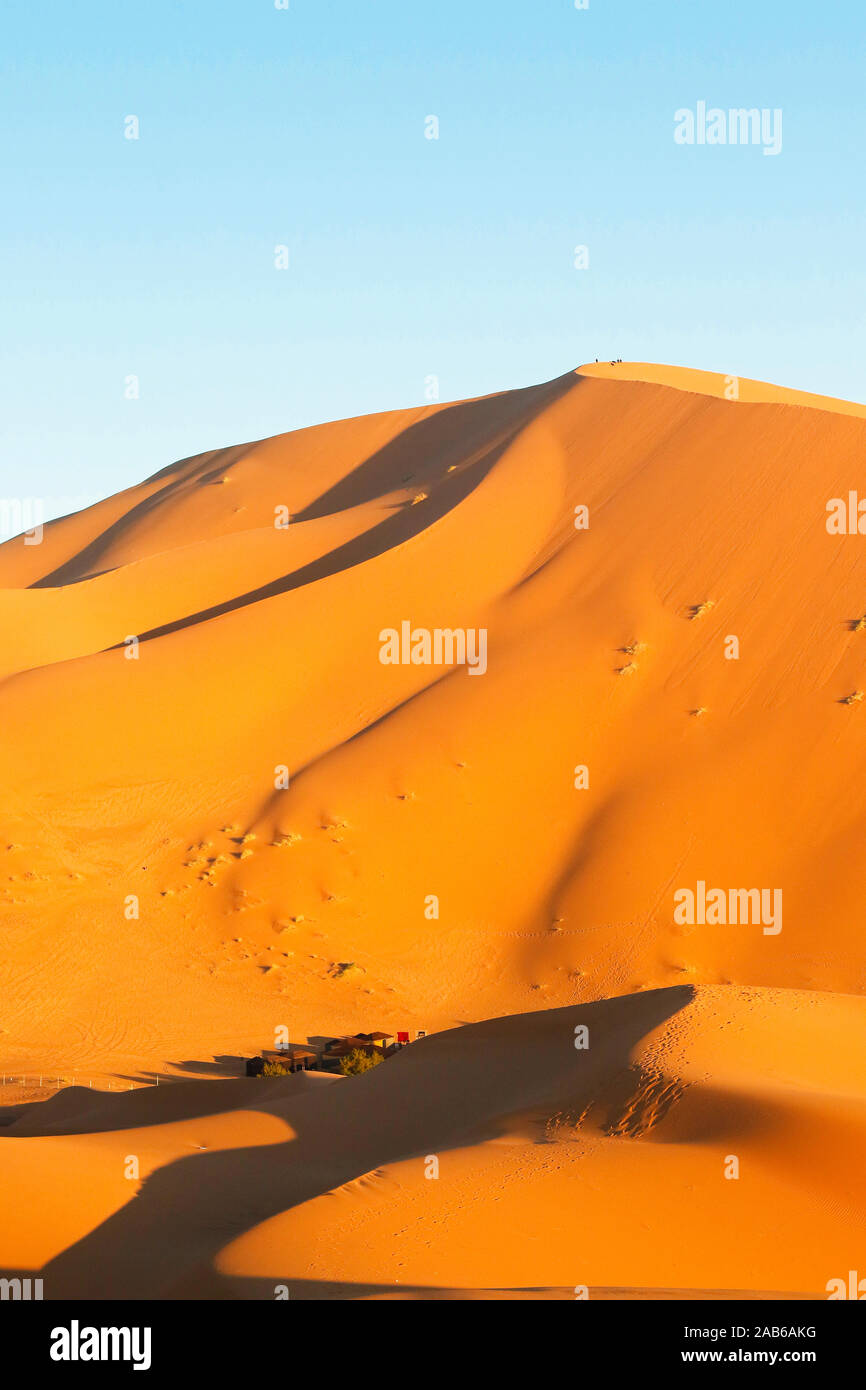 Erg Chebbi, Merzouga, Ziz Valley, Sahara Desert, Morocco Stock Photo ...