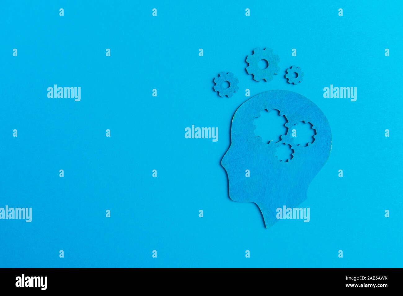 Brain works concept. Thinking, creativity concept of the human head ...