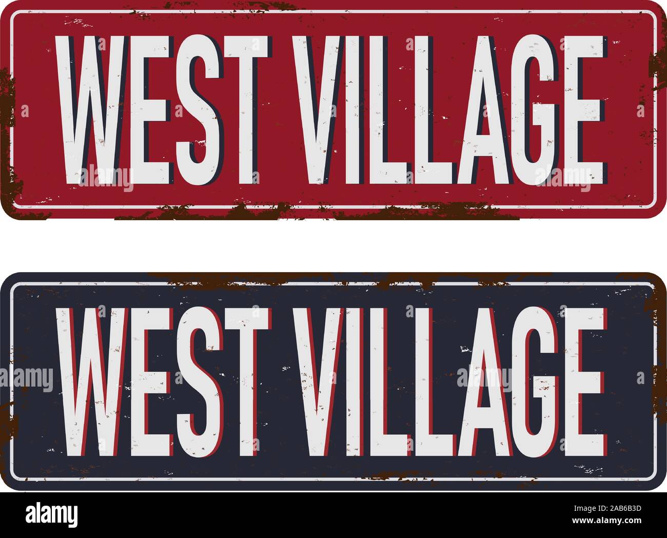 West Village New York Manhattan travel illustration icons of the city ...