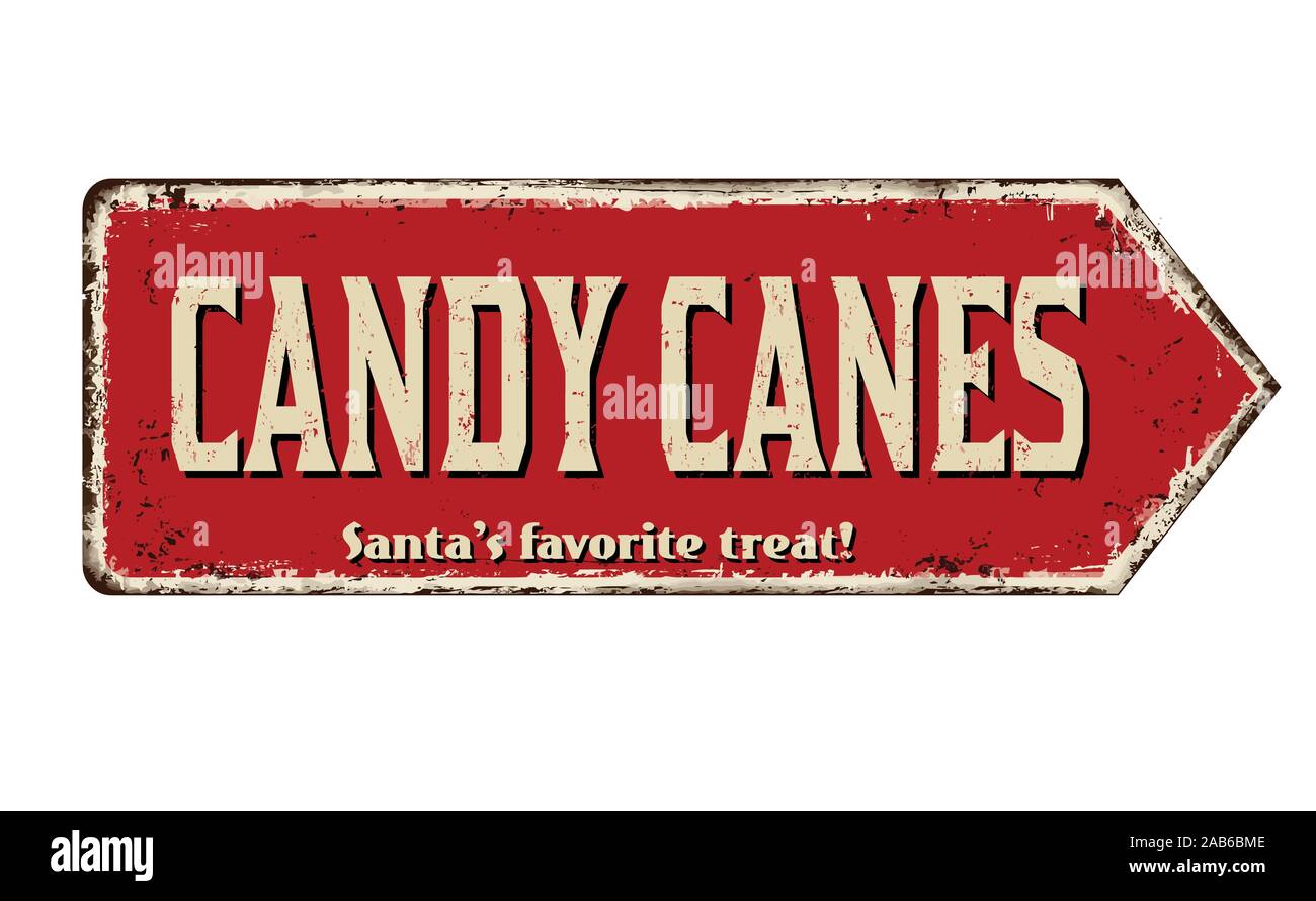 Vintage candy cane illustration hi-res stock photography and images - Alamy