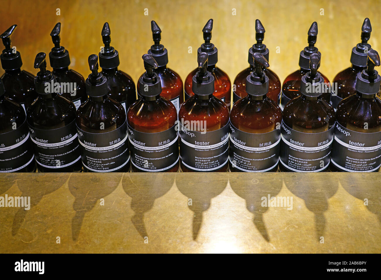 MELBOURNE, AUSTRALIA -12 JUL 2019- View of an Aesop store in downtown ...