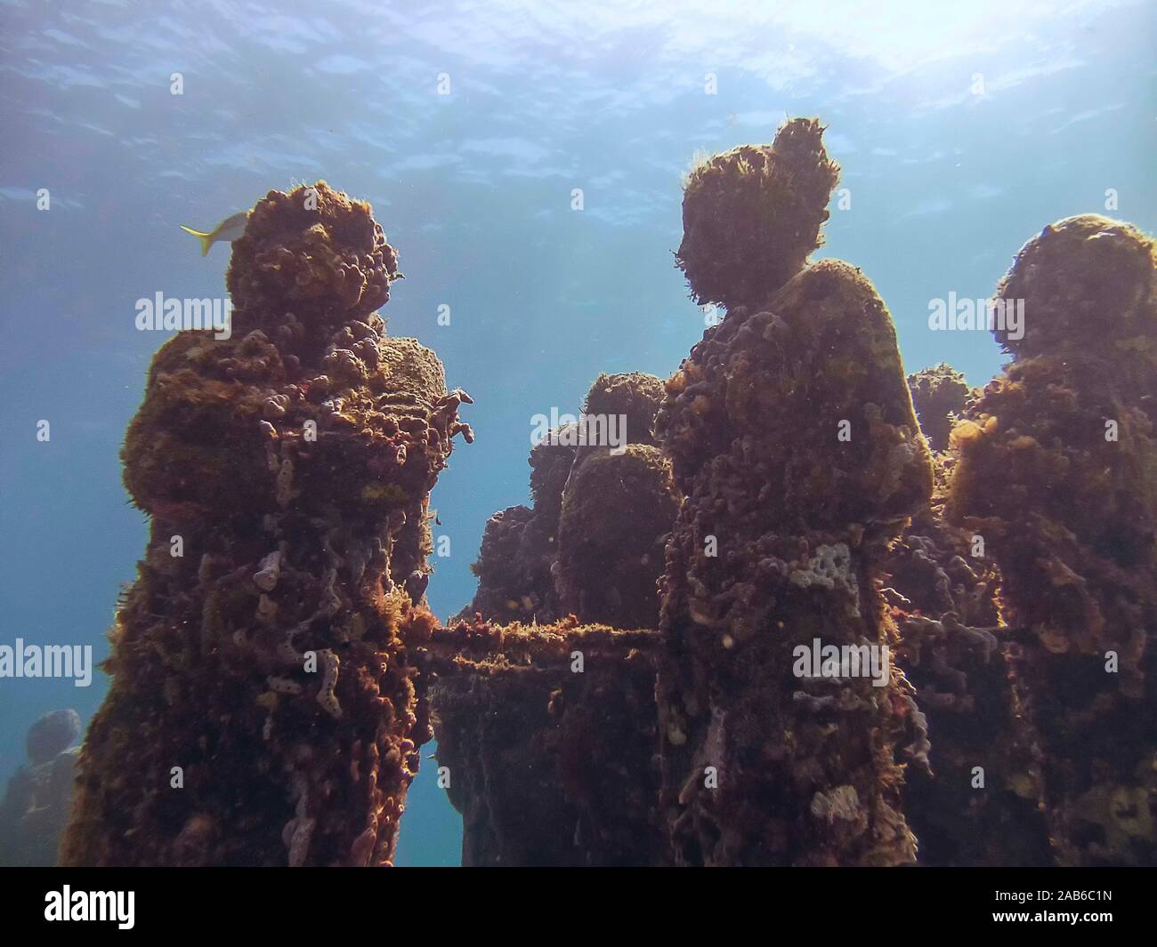 MUSA - The Museum of Underwater Art in Isla Mujeres near Cancun in ...