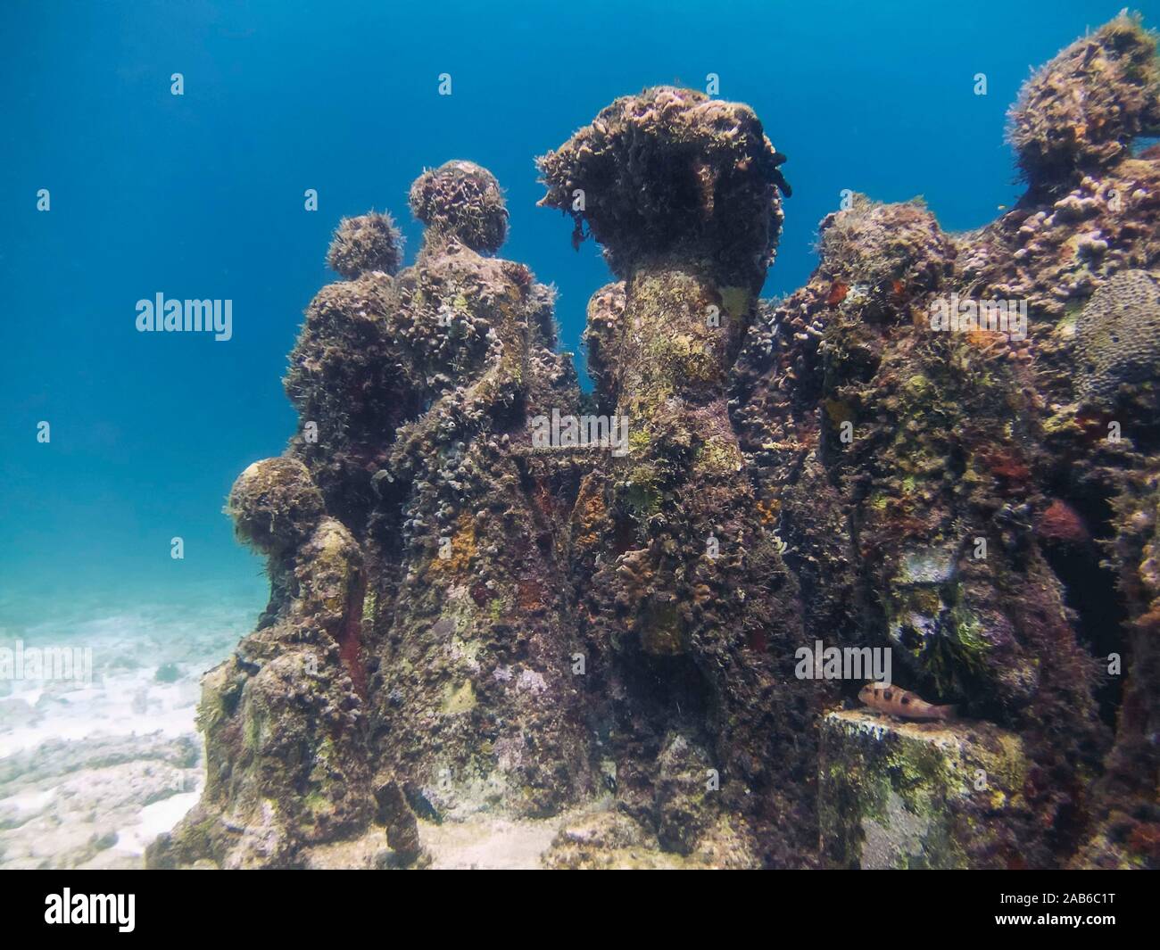 MUSA - The Museum of Underwater Art in Isla Mujeres near Cancun in ...
