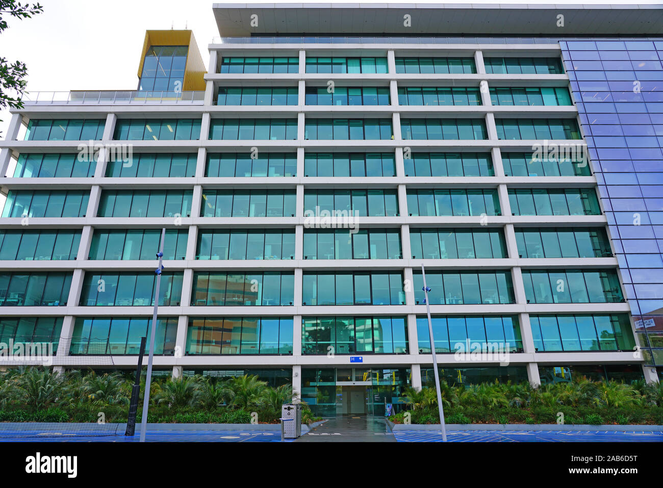 MELBOURNE, AUSTRALIA -12 JUL 2019- View of the campus of Monash ...