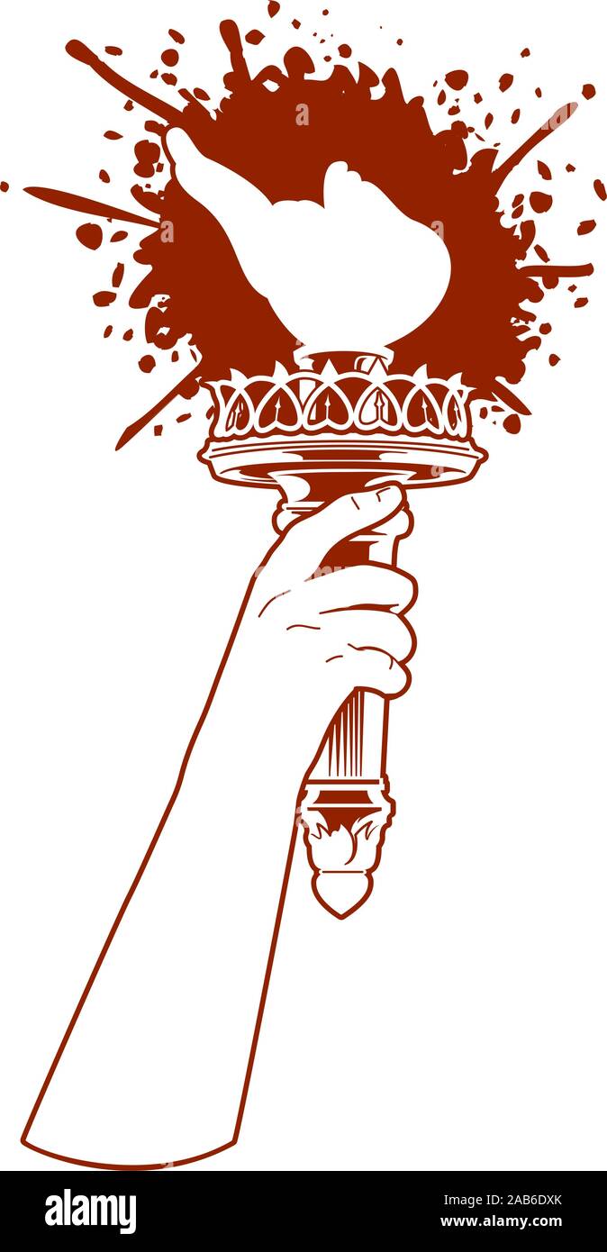 Liberty holding her flame Cut Out Stock Images & Pictures - Alamy