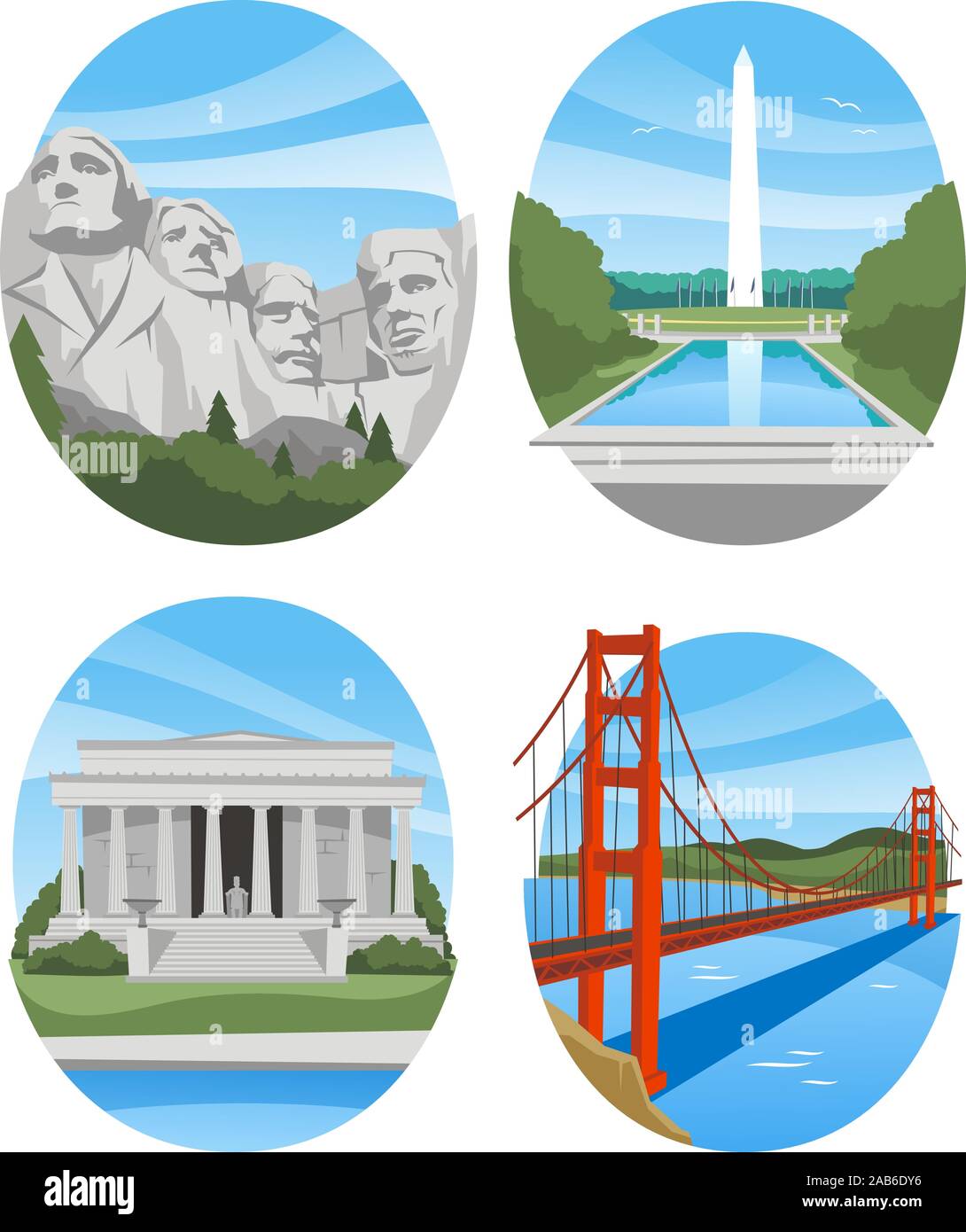 United states landmark buildings Stock Vector Image & Art - Alamy